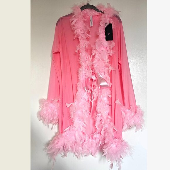 Be Wicked | Intimates & Sleepwear | Nwt Bewicked Boa Feathered Trim ...